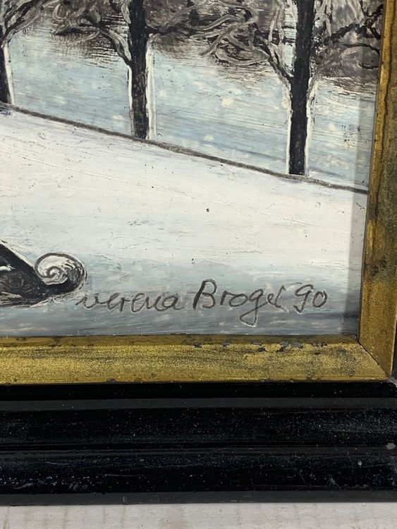 Verena Broger (1943)Appenzeller Winterlandschaft Gemälde (Gebraucht) in Root für CHF 760 – mit ...