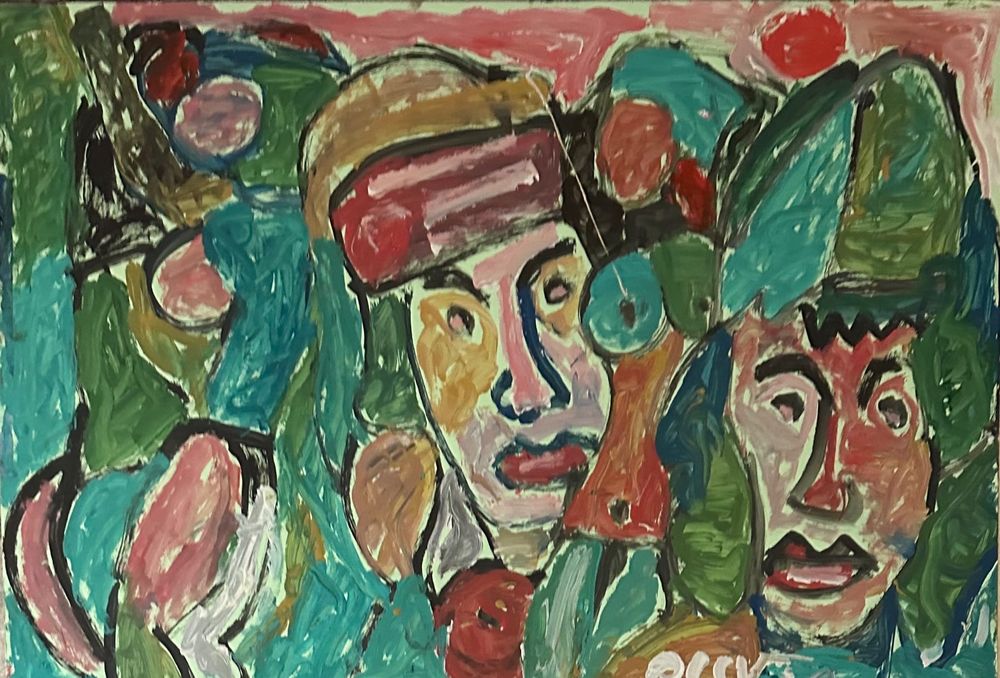 Abstrakte Farbenfrohes Grosse Gemälde Unl.Sig (Gebraucht) in Root für CHF 10 – mit Lieferung auf ...