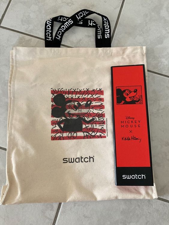 SWATCH X KEITH HARING X DISNEY ECLECTIC MICKEY WATCH SUOZ336 (Neu und ...