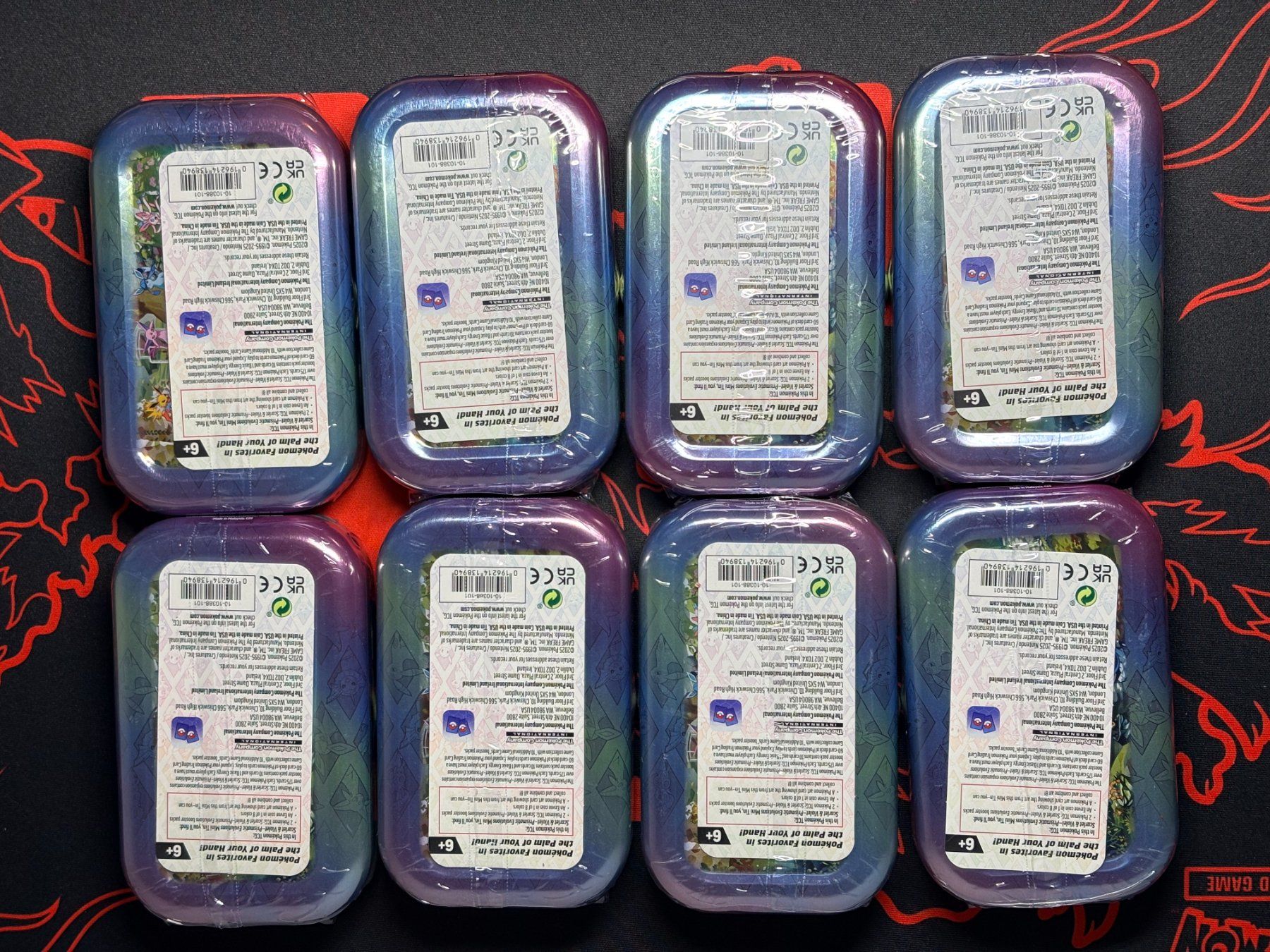 Pokémon Prismatic Evolutions: 8-Pack Mini Tins Bundle (Neu und ...