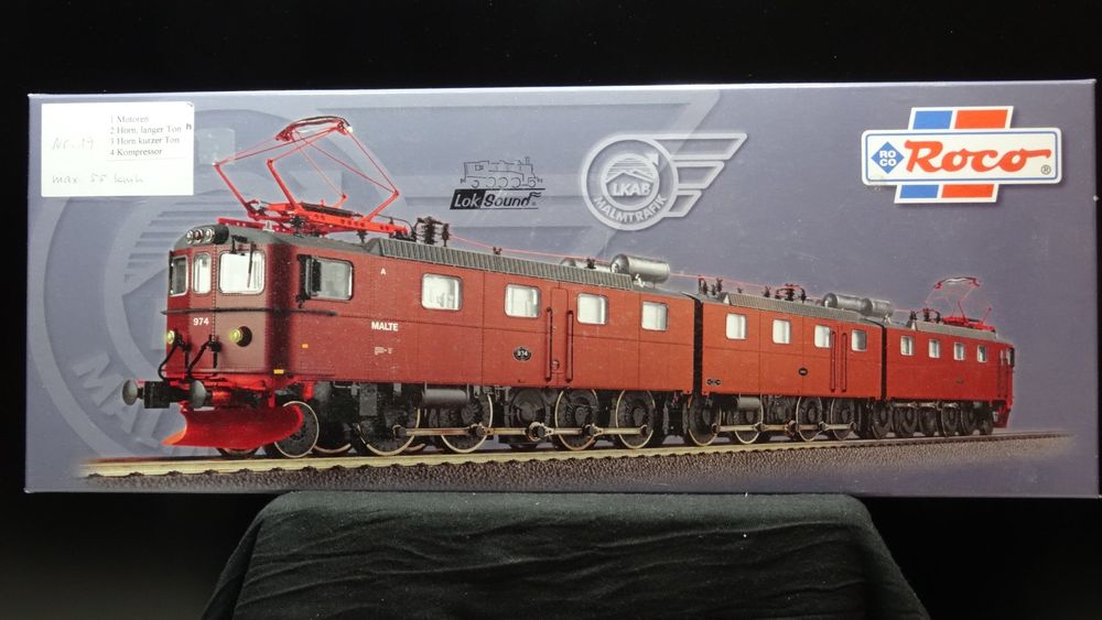 Roco 69757, SJ Dm3, Erzbahn - Lok, Malte, WS~ Sound, Vitrine | Kaufen ...