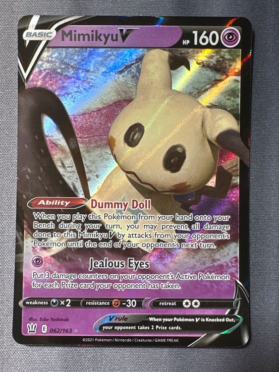 Pokémon Mimikyu V 062/163 | Kaufen auf Ricardo