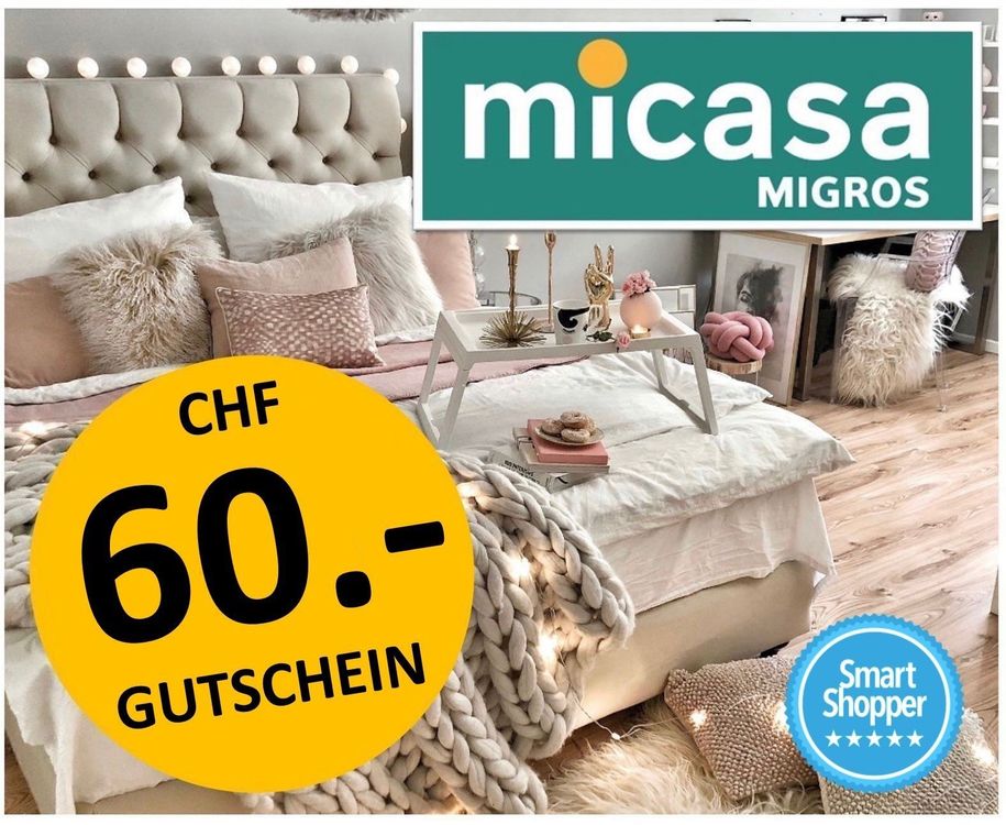 Fr. 60.– MICASA GUTSCHEIN Migros Rabatt ab 250.- (Neu und originalverpackt) in Chur für CHF 7 ...