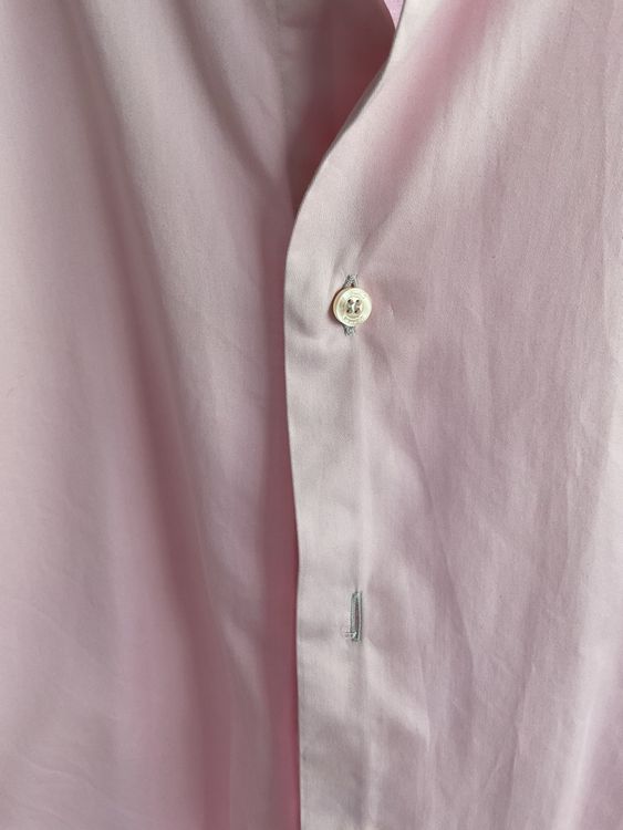 Chemise homme Lucas Delli rose pale, taille L, excellent éta (D ...