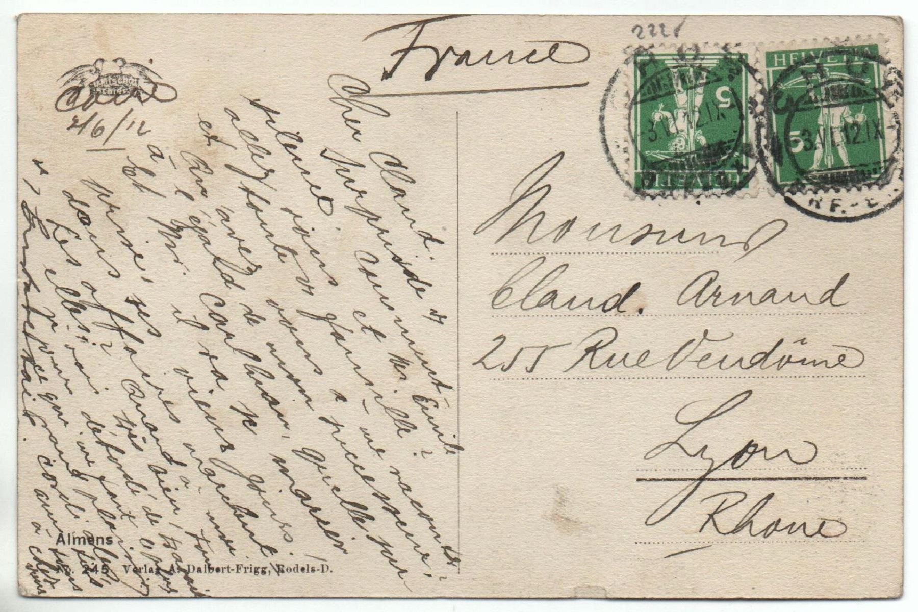 ALMENS Domleschg (Viamala) - gel. 1912 von Chur (Gebraucht) in Jona für ...