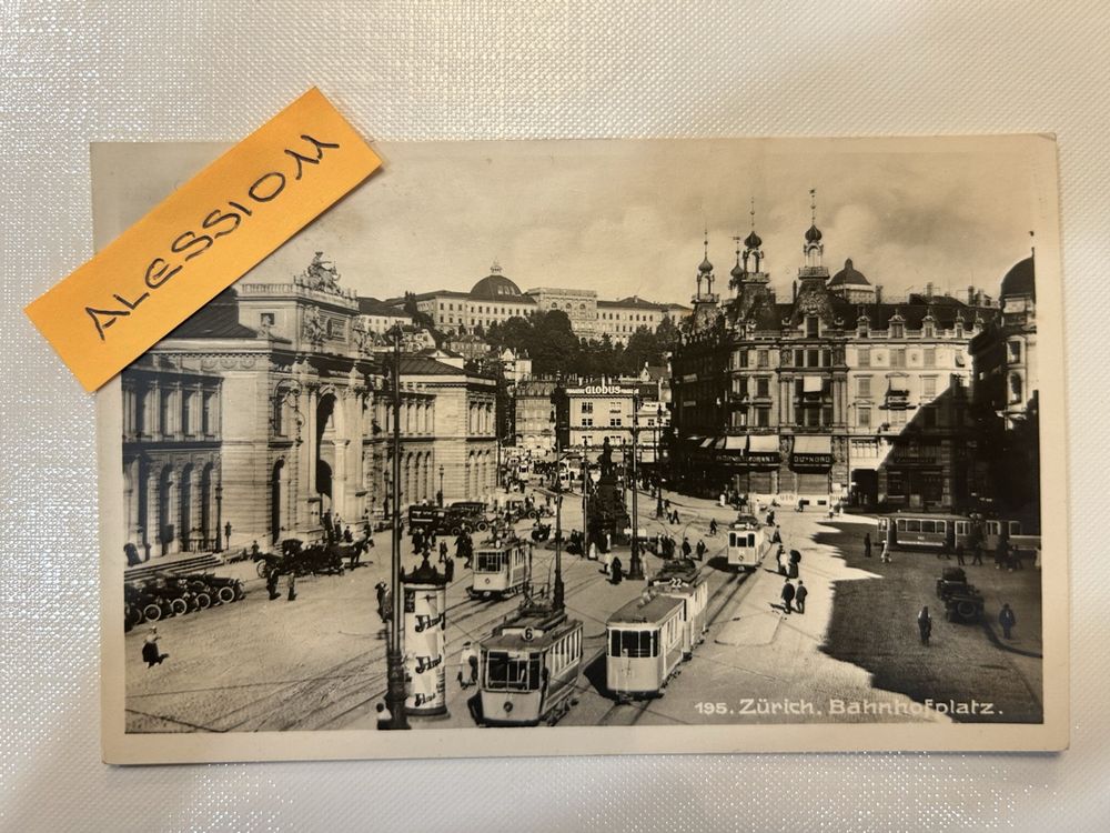 Zürich Bahnhofplatz Tram belebt. (Gebraucht) in Fanas für CHF 6.8 – mit Lieferung auf Ricardo kaufen