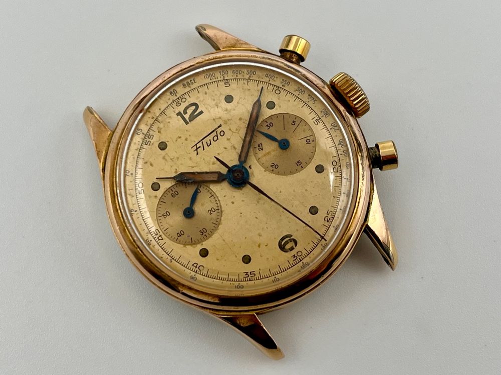 Fludo Chronograph Handaufzug 36 mm defekt - für Reparatur (Defekt) in ...