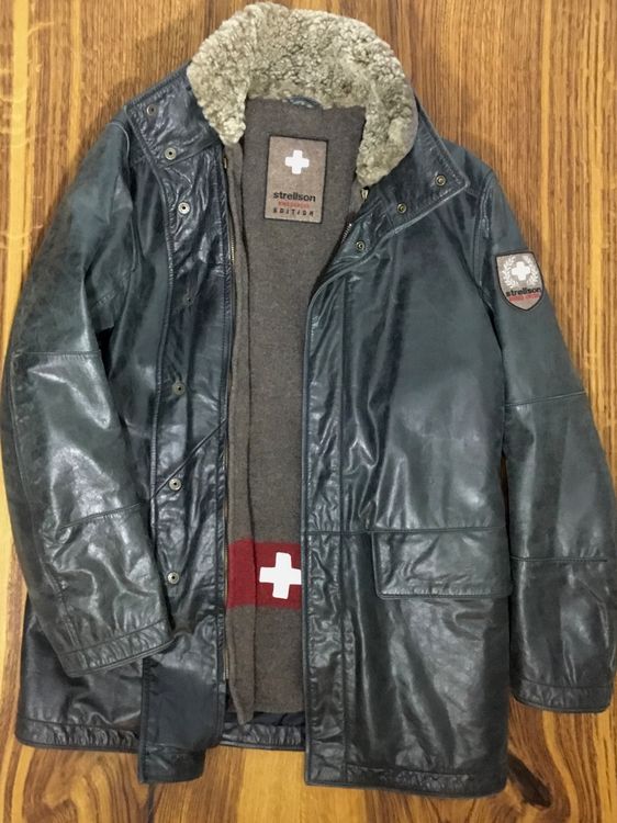 Strellson true Vintage, Lederparka Swiss Cross Edition, 50/M (Gebraucht ...