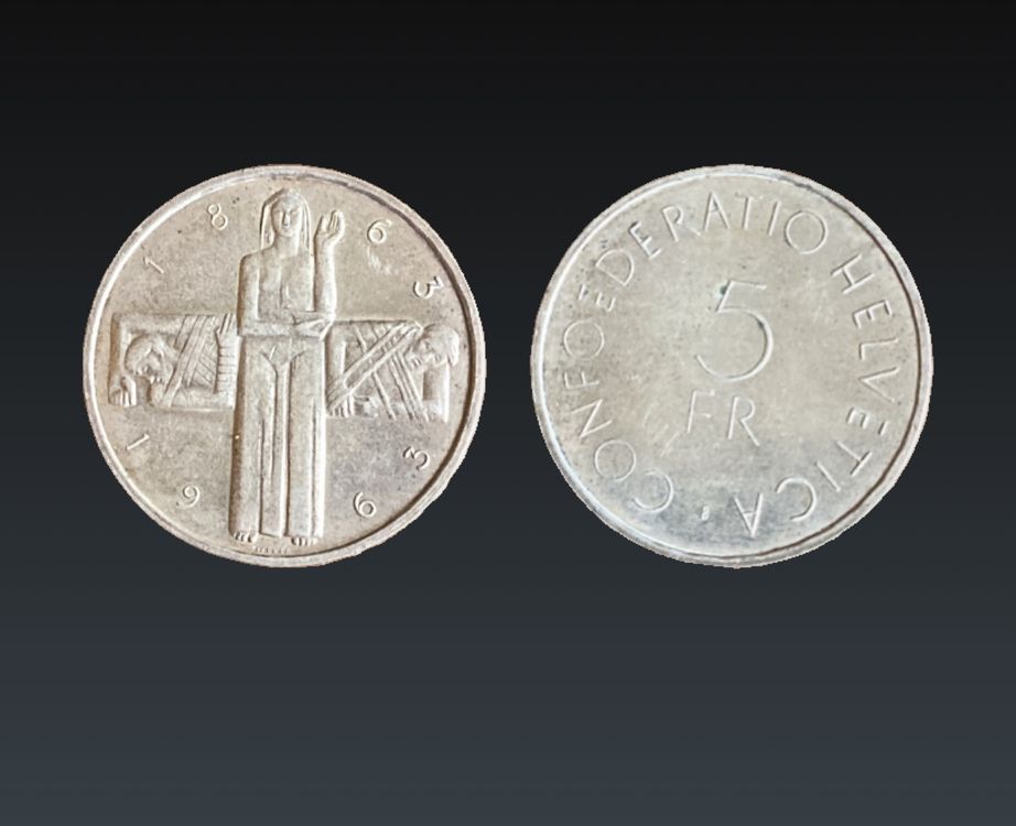 Pièce de 5 francs 1963 - 100 ans de la Croix-Rouge | Kaufen auf Ricardo