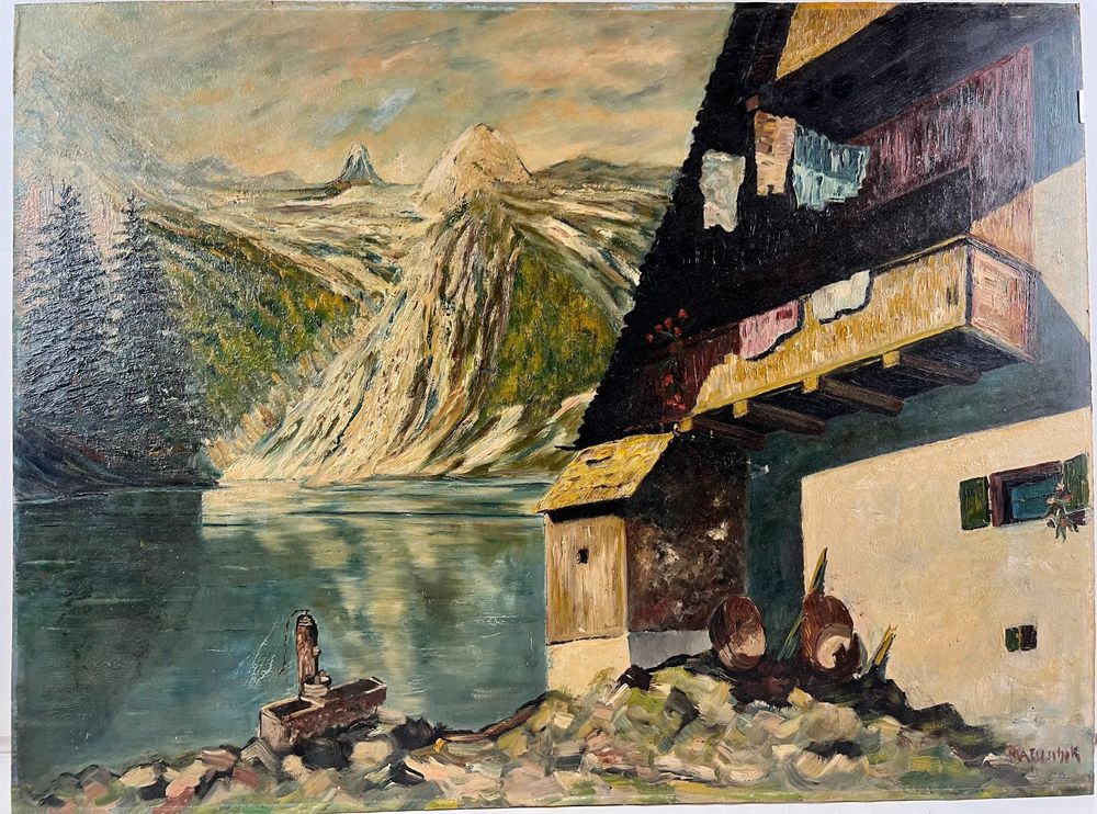 Landschaft Gemälde Signiert. | Kaufen auf Ricardo