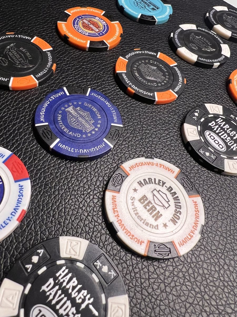 Harley Davidson Poker Chips Sammlung - Rarität Schweiz! (Neu (gemäss ...