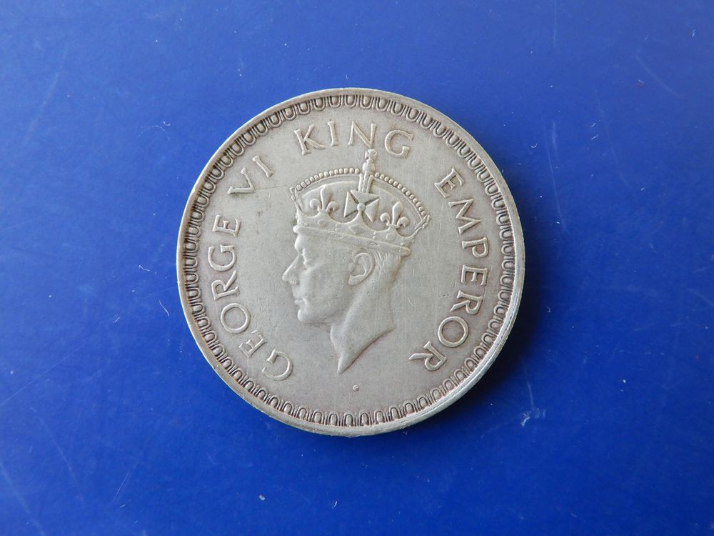 1944, One Rupee India, George VI King Emperor, Silbermünze | Kaufen auf ...