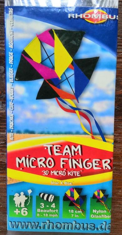 Rhombus Team Micro Finger Adler Microkite | Kaufen auf Ricardo