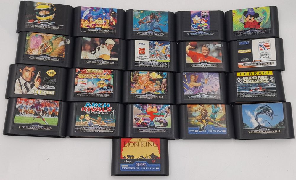 Console Sega Mega Drive II + Light Phaser + 34 Jeux + notice (D ...