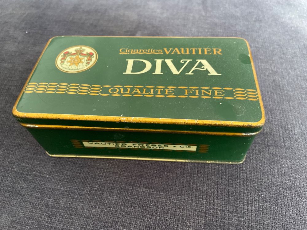 Cigarettes Vautier Frères & Cie DIVA Blechdose (Gebraucht) in ...