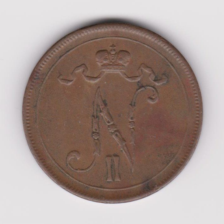 Finland 10 Pennia 1916 Nicholas II (Gebraucht) in WilSG für CHF 7 – mit Lieferung auf Ricardo kaufen