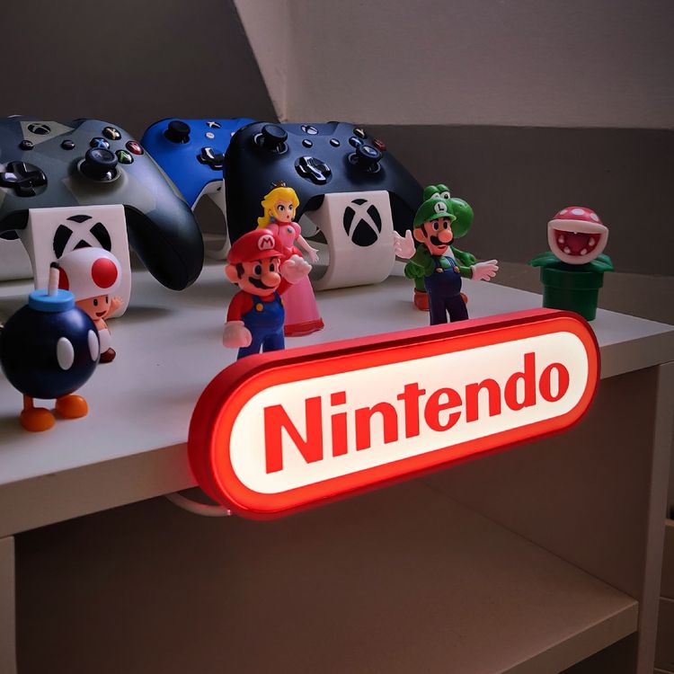 Nintendo Logo - LED Leuchtschild (Neu (gemäss Beschreibung)) in Zürich ...
