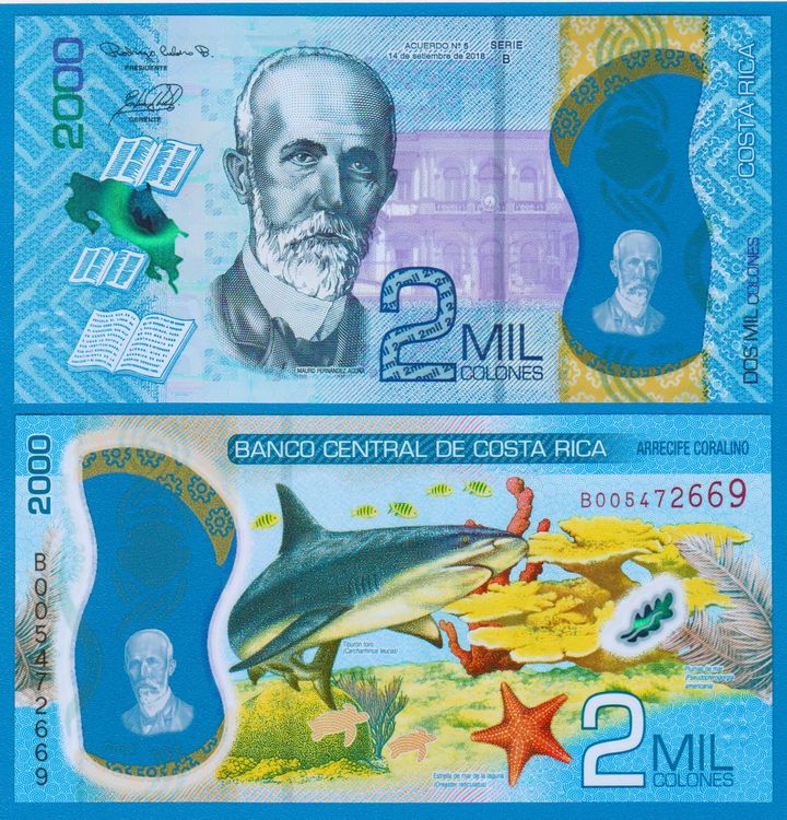 2000 Colones Costa Rica UNC (Neu und originalverpackt) in Auw für CHF 9 ...