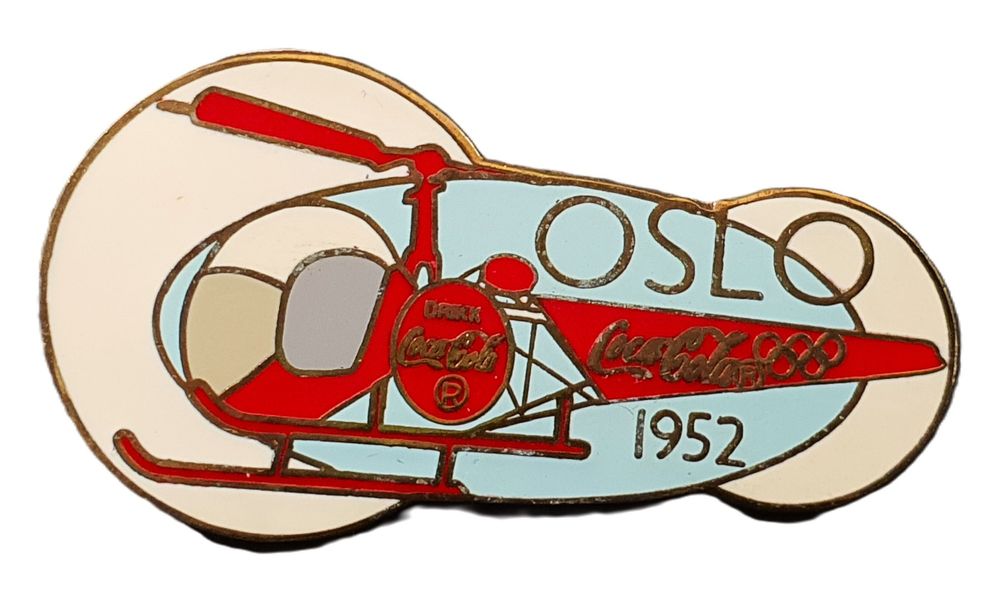 V454 Pin Olympiade Olympic Games Coca Cola OSLO 1952 Helli | Kaufen auf ...