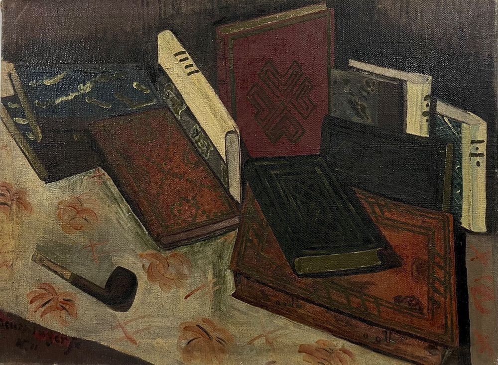 Stillleben Gemälde mit Büchern unleserlich Signiert (Gebraucht) in Root für CHF 70 – mit ...