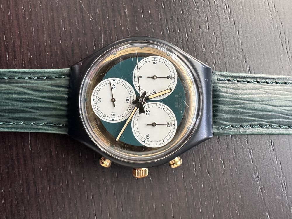 Swatch Chronograph Uhr, Vintage Rarität, TOP Zustand! (Neu (gemäss ...