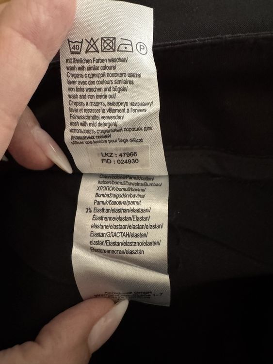 Laura Scott Hose Gr. 46 Schwarz Seitenstreifen, neuwertig (Neu (gemäss ...