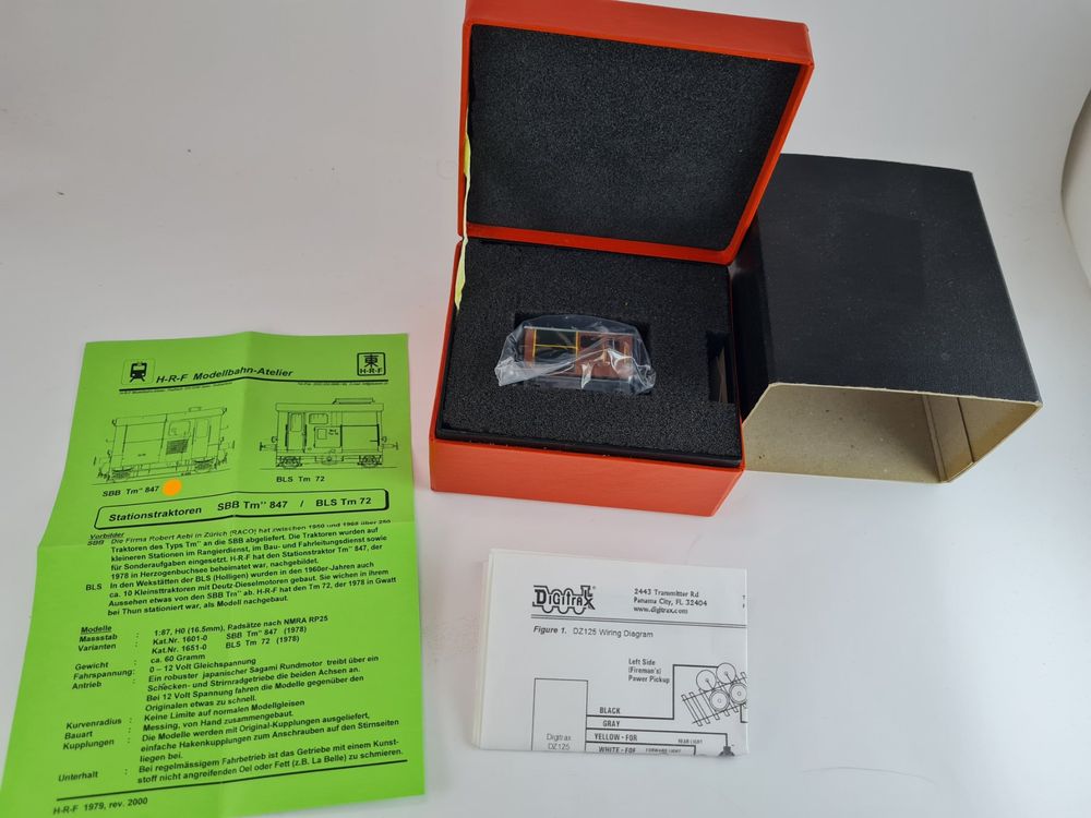 HRF 847 Schienentraktor Tm II SBB H0 1:87 (Neu (gemäss Beschreibung)) in Blumenstein für CHF 220 ...