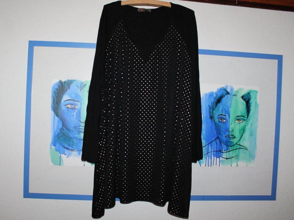 Schwarzes EXELLE Tunika / Shirt langarm A-Linie Gr. L (Gebraucht) in Schwarzenburg für CHF 27 ...