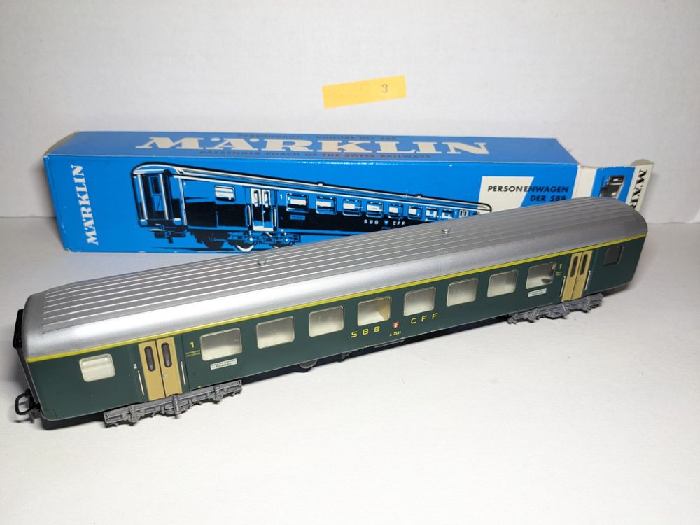 Märklin 4066 .1 SBB CFF Personenwagen EW II 1. KL. (3) (Gebraucht) in Gland für CHF 12 – mit ...