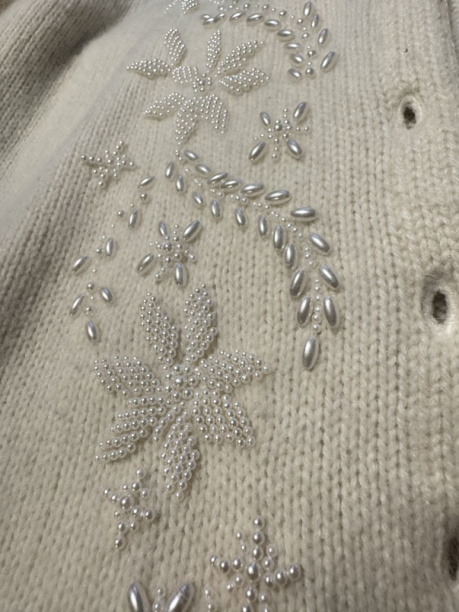 Cardigan St Michael Perles 60% Laine d'agneau Taille 40 (Neuf (Voir ...