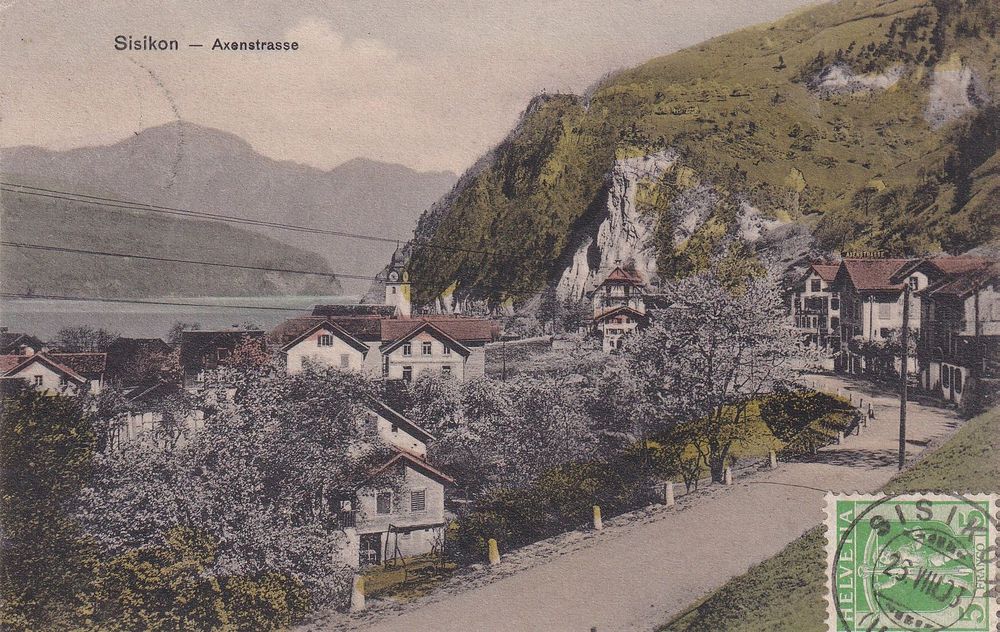 Sisikon UR - Axenstrasse um 1908 | Kaufen auf Ricardo