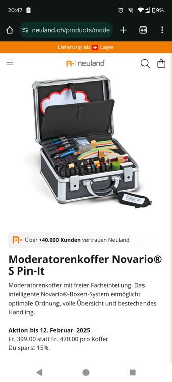 Moderatorenkoffer Novario | Kaufen auf Ricardo