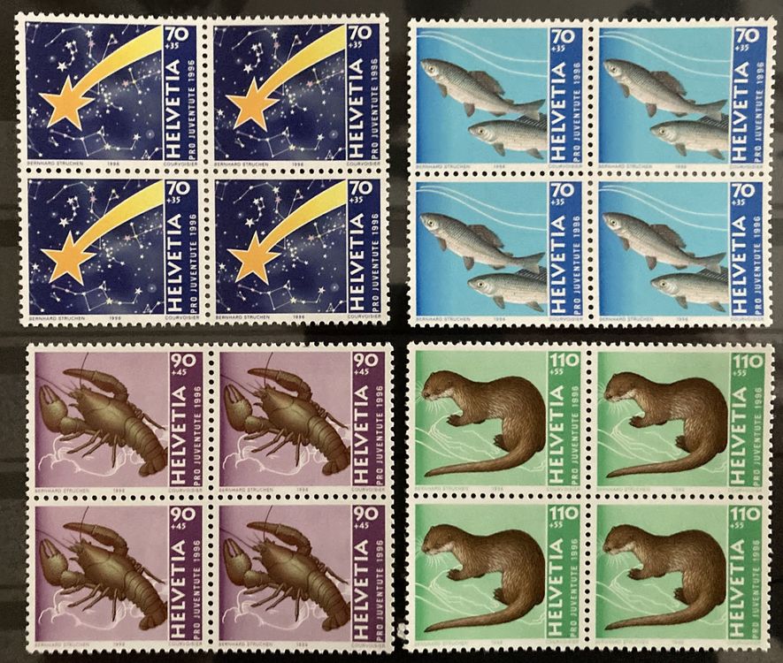 1996, PJ Viererblöcke (**) Sammlung oder Frankatur !! (Neu (gemäss Beschreibung)) in Flawil für ...