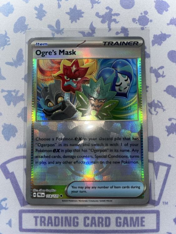 Pokémon Ogre’s Mask Pokeball 118/131 Prismatic Evolutions EN (Gebraucht ...