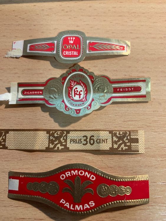 Zigarren-Bauchbinden: Opal, Ormond, Feisst - Sammlerstücke! (Gebraucht ...