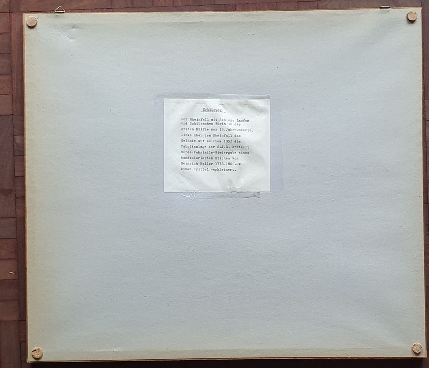 Bild - kolorierter Stich Rheinfall (Gebraucht) in Kreuzlingen für CHF 120 – mit Lieferung auf ...