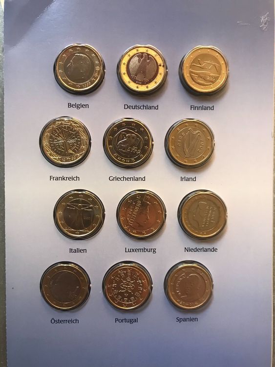 Die offiziellen Euros der 12 Euro-Länder (Neu und originalverpackt) in ...