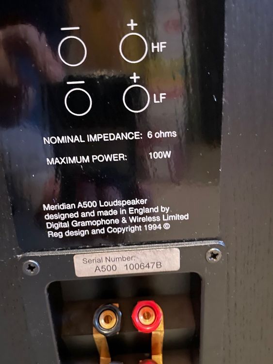 MERIDIAN A500 ENGLISCH HIGH END LAUTSPRECHER (Gebraucht) in Zürich für ...