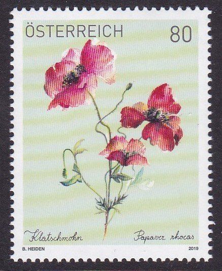 Treuebonusmarke Österreich - 2019 Klatschmohn - postfrisch** (Neu und originalverpackt) in ...