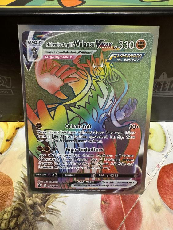 Wulaosu VMAX Gigadynamax Rainbow Rare Pokemon Karte | Acheter sur Ricardo