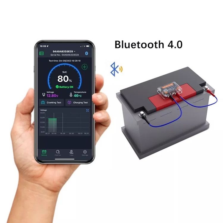 Bluetooth battery monitor for car, van, camper, boat (Neu und ...