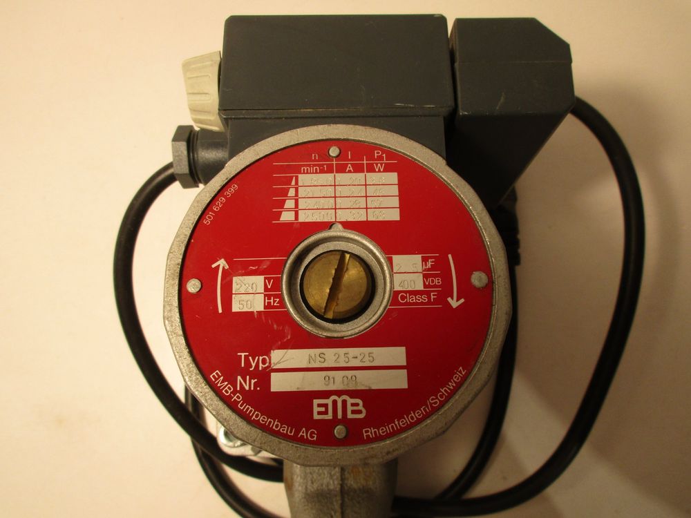 EMB Pumpe NS 25-25 Heizungspumpe (Gebraucht) in Trubschachen für CHF 9 ...