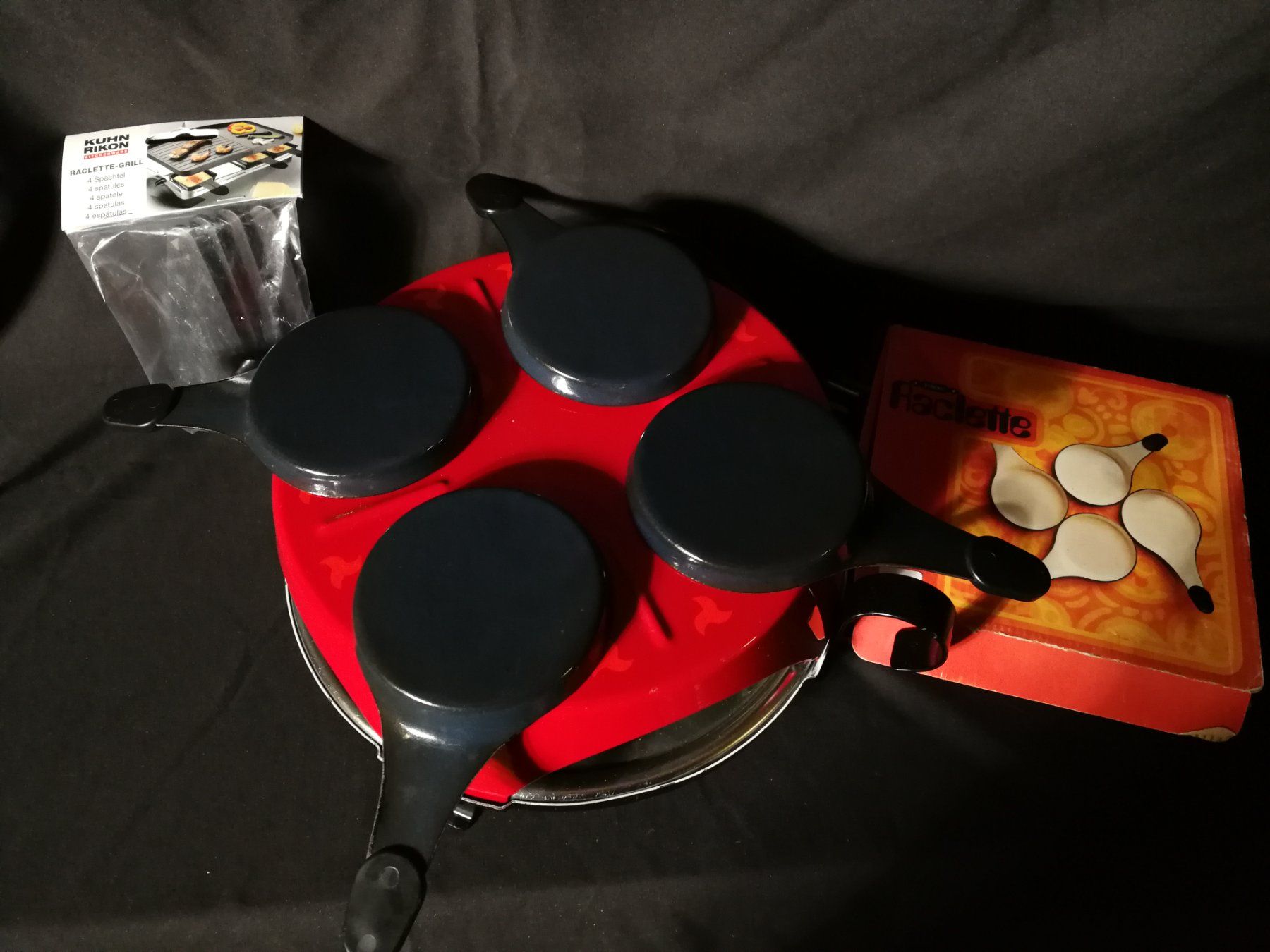 Raclette Ofen Stöckli 4 Pers.,+ neue Spachtel v. Kuhn Rikon (Gebraucht ...