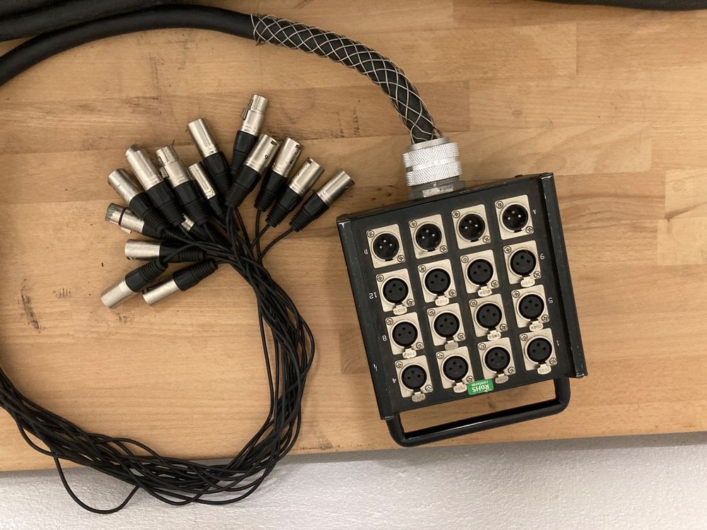 Stagebox 12 In / 4 Out von IMG Stageline ca. 25m Kabel (Gebraucht) in ...