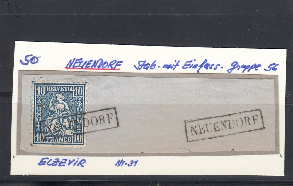SO NEUENDORF. STABSTEMP, RAHMEN, ELZEVIR .2 STEMPEL SITZ HE | Kaufen ...