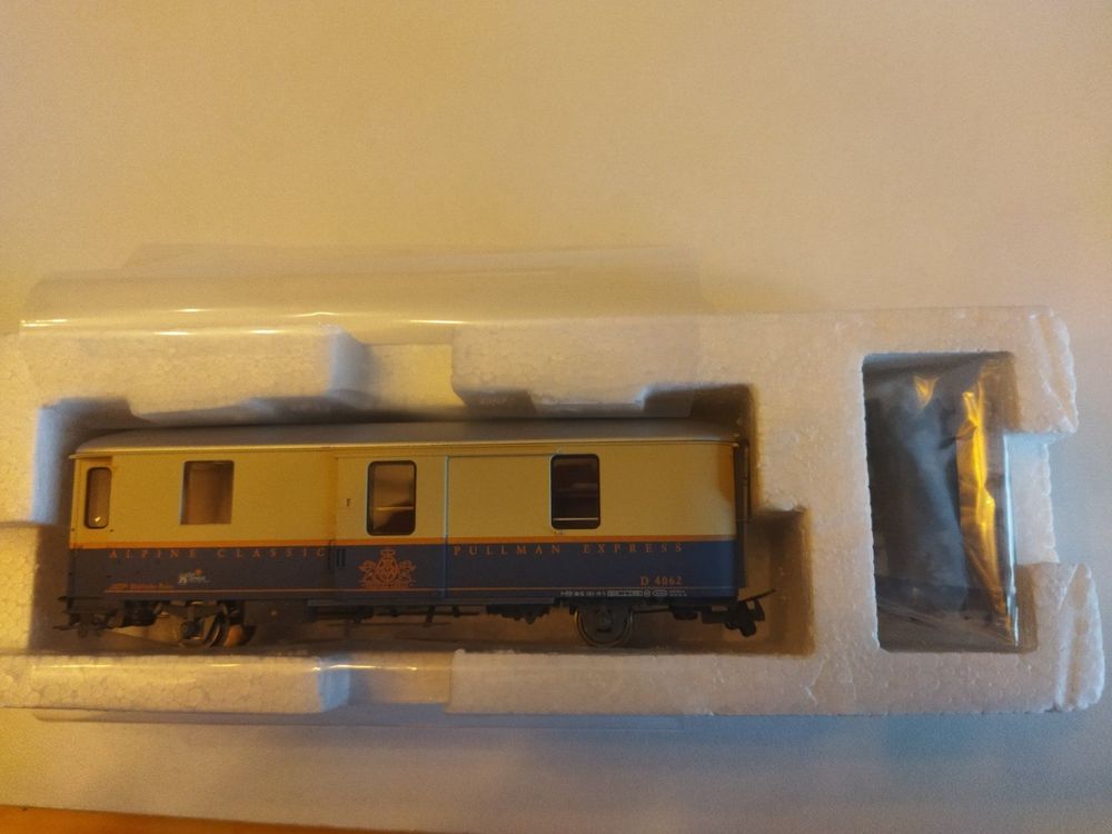 RhB D 4062 Gepäckwagen "75 Jahre Glacier Express" H0m, Bemo | Kaufen auf Ricardo