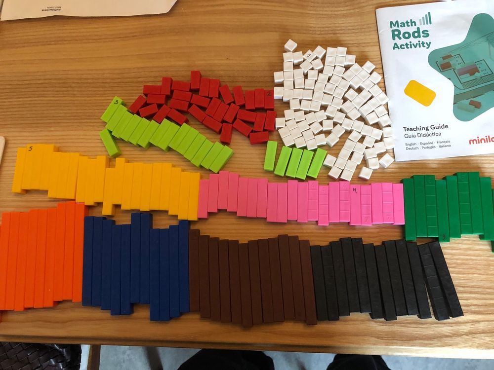 Math Rods Activity Mathe spielend lernen, v. miniland, ab 5 | Kaufen ...