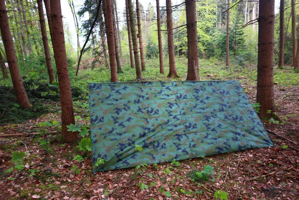 Bushcraft Survival Tarp Blache 300 x 300cm in camouflage (Neu und ...