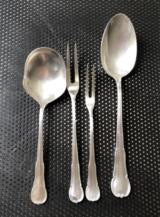 WMF Silberlöffel gross mit Serviergabel, Silberbesteck (Gebraucht) in Liestal für CHF 12 – mit ...