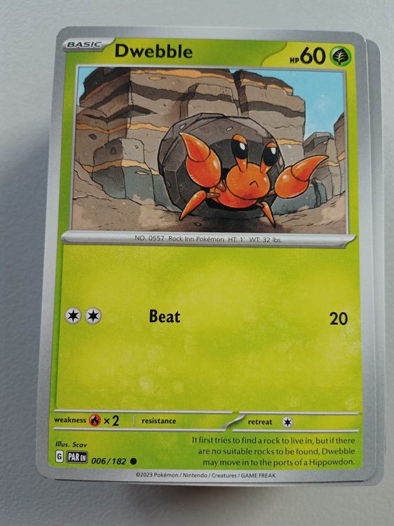 Dwebble - Paradox Rift Pokemon Englisch | Kaufen auf Ricardo